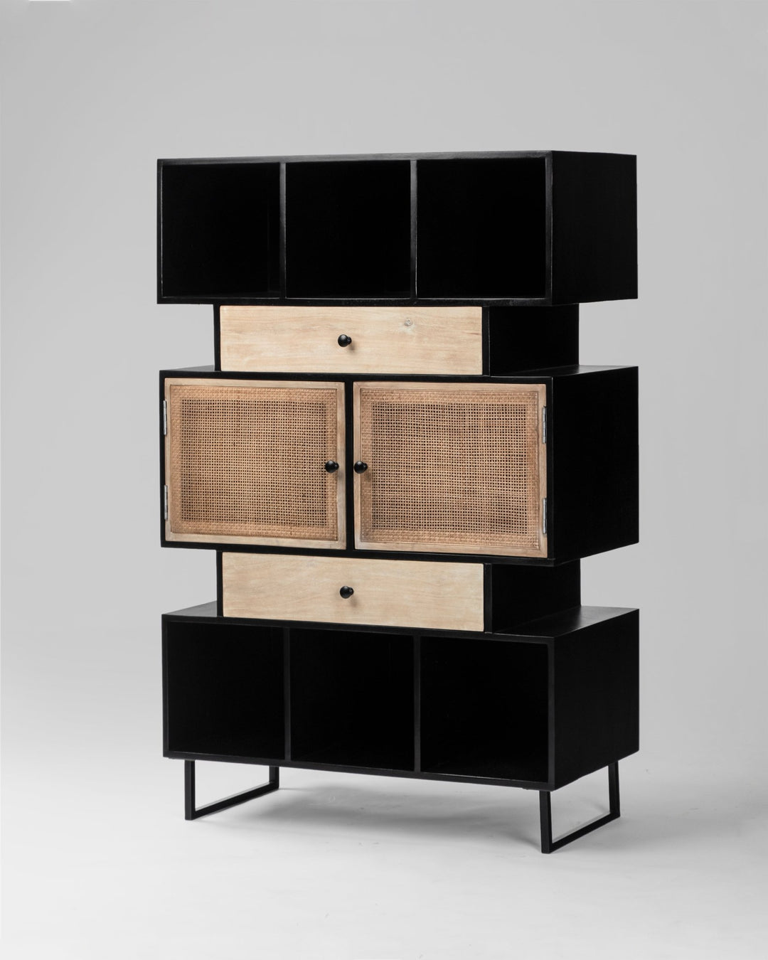 Nordic Helsinki Rattan Display & Cabinet – Bareeki